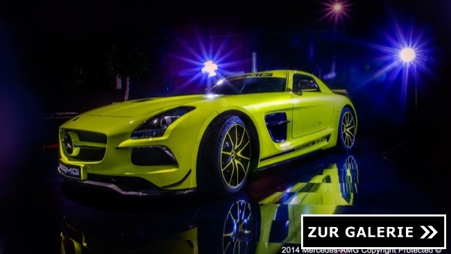 Exklusiv: neongelber SLS vom AMG Performance Studio